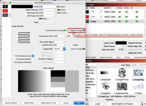 Invert Funktion Lightburn Software Questions Lightburn Software Forum