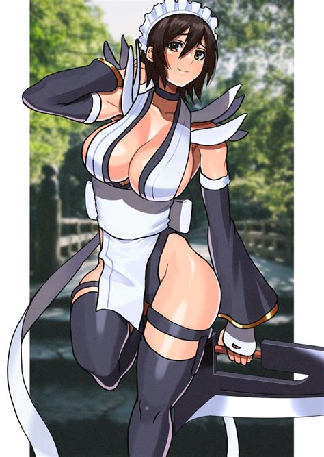 Iroha Samurai Spirits Samurai Spirits Duplicate 1girl Black Hair Breasts Large Breasts
