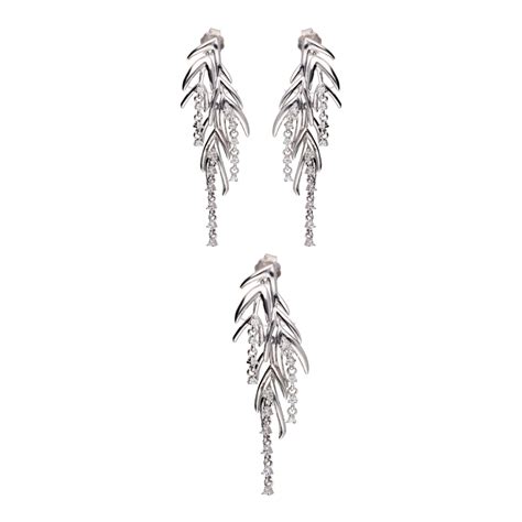 Silver Leaf Symphony Pendant Set Silver Leaf Symphony Pendant Set · Eternz