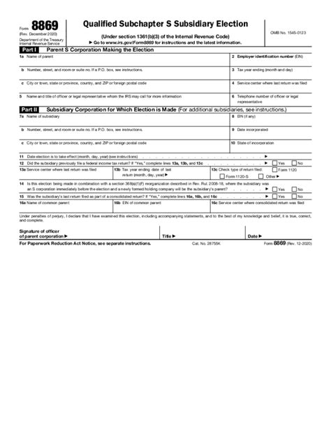 8869 Form Fill Out And Sign Online Dochub