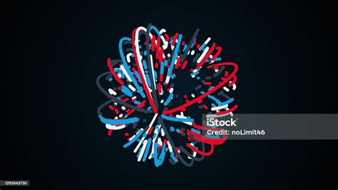 선과 파티클에서 추상 구 컴퓨터가 생성 예술 배경의 3d 렌더링 3차원 형태에 대한 스톡 사진 및 기타 이미지 3차원 형태