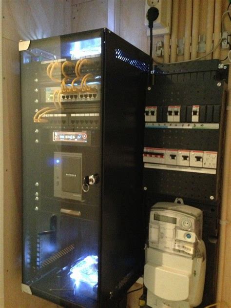 Voorbeeld Meterkast Met Patchkast Internet Hub En Nas