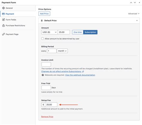 How To Add A Setup Fee To A Subscription Plan In Wordpress