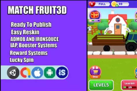 Match Fruits Sell Unity Code