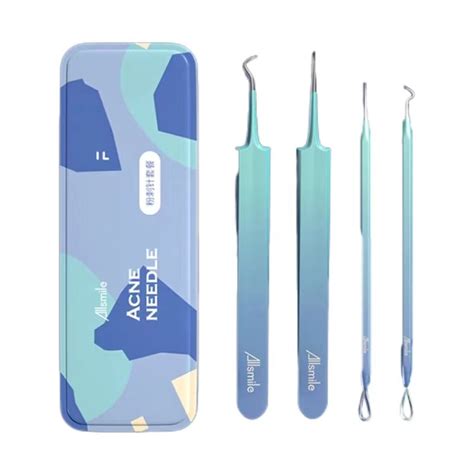 Get Blackhead Removal Kit Pimple Extractor Set Tweezers Facial