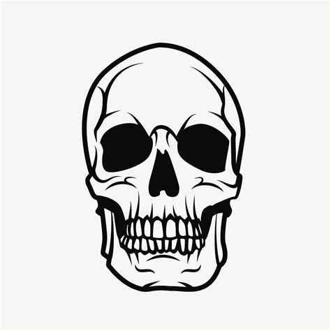 Human Skull Collage Element Vector Free Vector Rawpixel