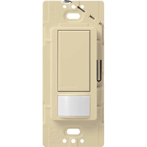 Lutron Maestro Vacancy Sensor Switch 2 Amp Single Pole Ivory Ms Vps2