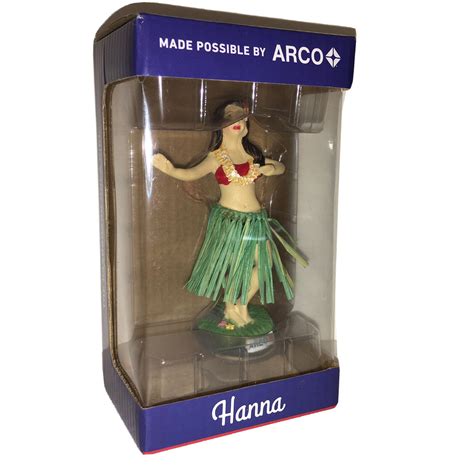 Arcos 2017 Rare Htf The Dashboard Hula Girl By Arco Hanna Bobblehead