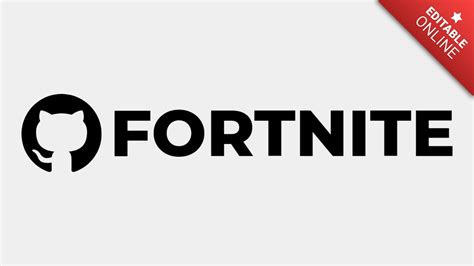 FORTNITE Logotipo Do Github Gerador De Efeitos De Texto