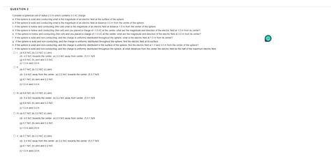 Solved Consider A Spherical Cell Of Radius 2 0 M Which