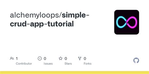 GitHub Alchemyloops Simple Crud App Tutorial