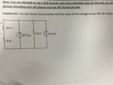 Solved For The Circuit Shown Below Find The Value Of The