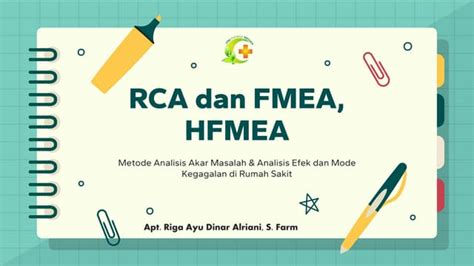 Materi Fmea And Rca Analisis Akar Masalah Pptx