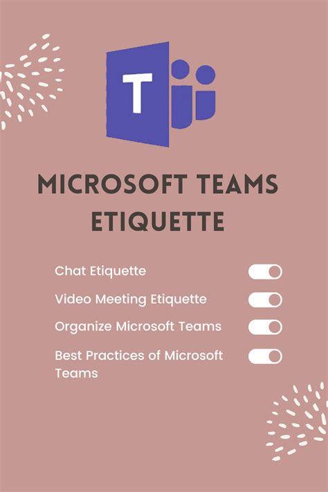 Microsoft Teams Etiquette Guide