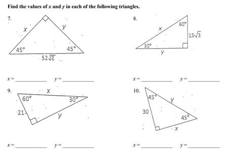 Solved Find The Values Of X And Y In Each Of The Following