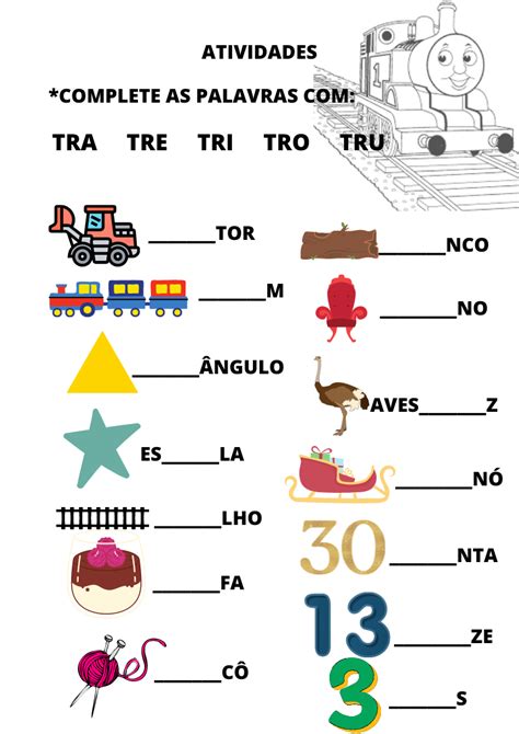 Jogo Interativo S Labas Tra Tre Tri Tro Tru Worksheet Descubra Um