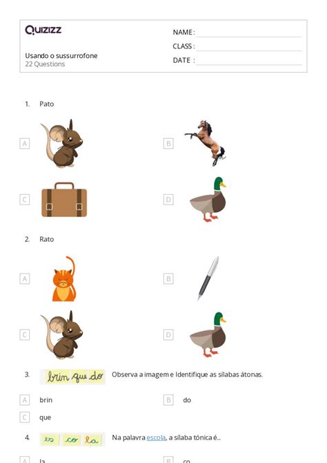 Mais De 50 Planilhas Usando Elementos Textuais No Quizizz Gratuito E Imprimível