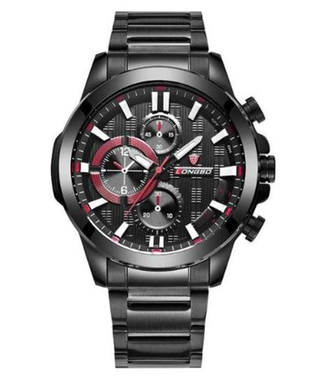 LONGBO Business Casual Big Dial Scratchproof Stainless Steel ...