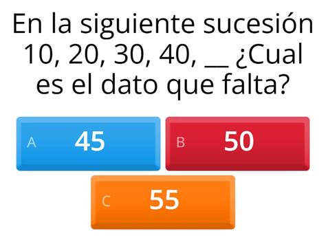 Sucesiones Numericas Quiz