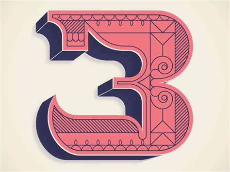 58 Beautiful Numerical Typography Designs Bashooka Typography
