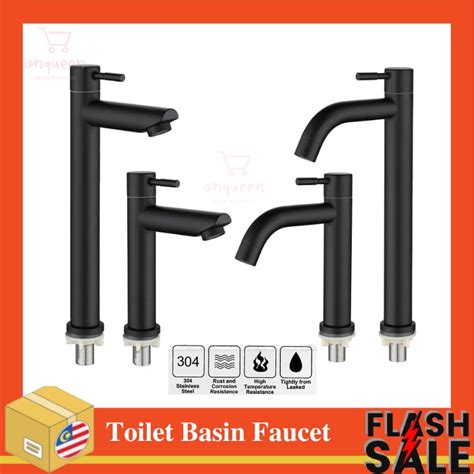 304 Basin Tap Stainless Steel Bathroom Faucet Water Tap Tandas Paip