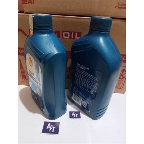 Jual Paket Oli Shell Advance Biru 1 Liter Original Gratis Ongkir Shopee Indonesia