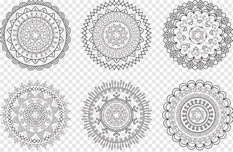 Mandala Bunga Abstrak Png Pngwing