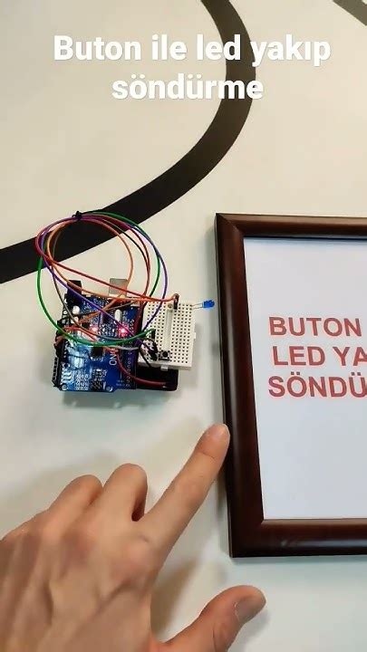 buton kullanarak led yakıp söndürme shorts short shortvideo