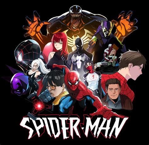 Spider Man Gwen Stacy Venom Peter Parker Miles Morales And 8 More