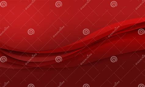 Red Lines Motion Curve Wave Abstract Modern Technology Background Stock Illustration