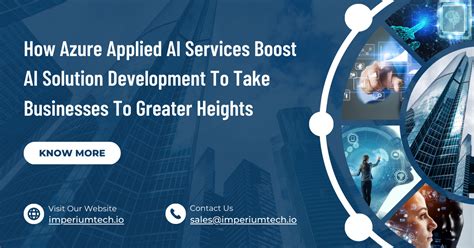 How Azure Applied Ai Services Boost Ai Solution Development To Take