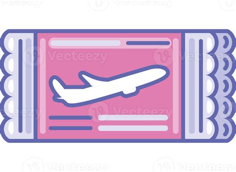 Travel Ticket Trip Isolated Icon 24408136 Png