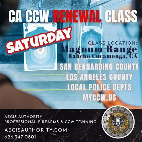 📣📣1 Day Ca Ccw Renewal Class This Aegis Authority Llc Facebook
