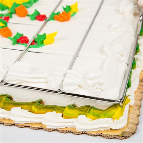 Choice 60 Piece Stainless Steel Full Size Sheet Cake Marker