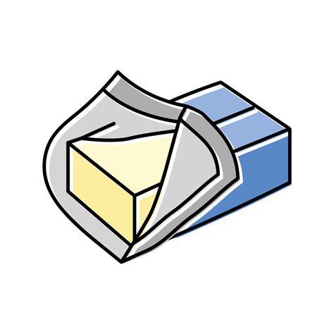 Butter Cheese Food Slice Color Icon Vector Illustration 21142947 Vector