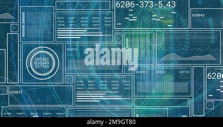Composition Of Binary Coding Medical Icons And Data Processing On