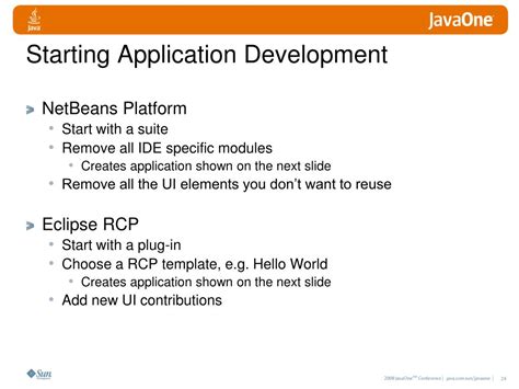 Ppt Netbeans Platform Compared With Eclipse Rich Client Platform