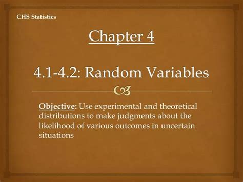 PPT Chapter 4 4 1 4 2 Random Variables PowerPoint Presentation Free