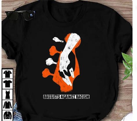 Guitar Bassists Against Racism Shirt Hoodie Long Sleeve Etsy
