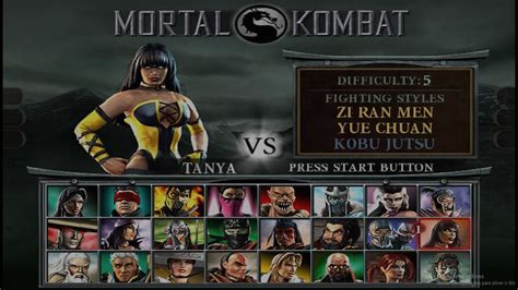 Mortal Kombat Deception Tanya Arcade Ladder Youtube