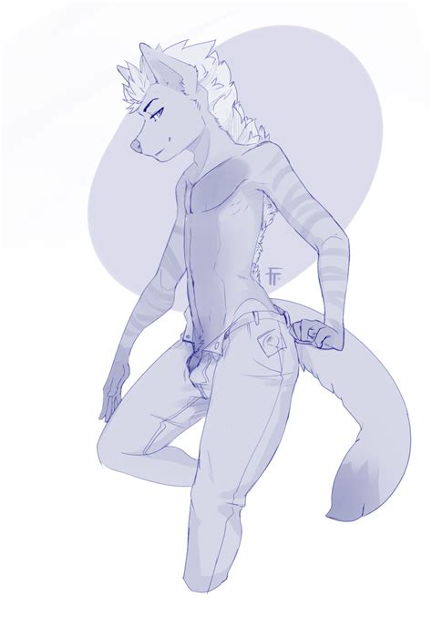 Rule 34 Firetally Hyena Male Mammal Mane Monochrome Sketch Solo Striped Hyena 2763835