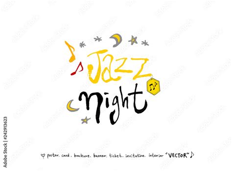 음악회 포스터 손으로 그린 음악 일러스트 Stock Vector Adobe Stock