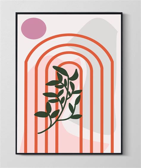 Boho Art Set Of 3 Prints Boho Wall Art Abstract Gallery Wall Etsy