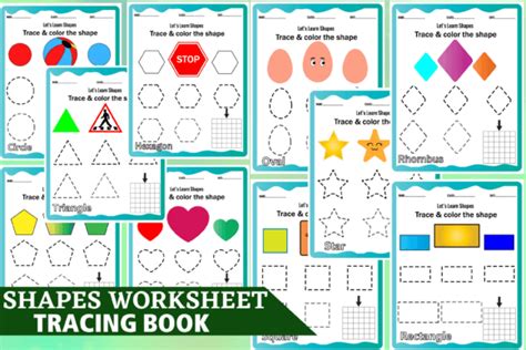 Tracing Worksheets Bundle Bundle · Creative Fabrica