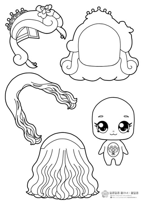 [알쏭달쏭 캐치 티니핑] 행운핑 미스틱큐브 종이인형놀이 도안공유 네이버 블로그