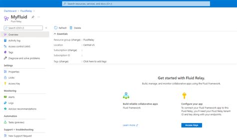 How To Provision An Azure Fluid Relay Service Azure Fluid Relay
