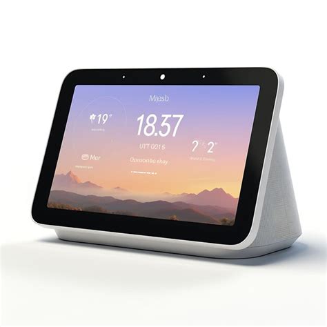 Premium AI Image Isolated Of Google Nest Hub Max Angled View Showcasing The Smart Displ On