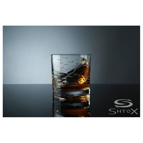 Стакан вращающийся для виски Shtox Линии 320 мл, хрусталь, п/к - купить ...