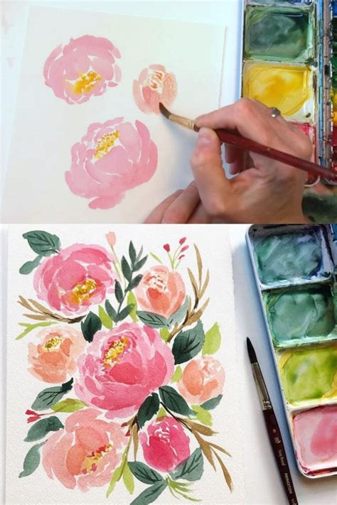 Watercolor Flower Tutorial