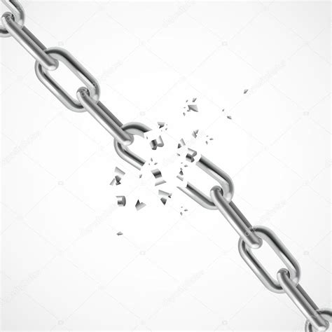Steel Chain Breaking Vector Stock Vector By ©mouse Md 97919142